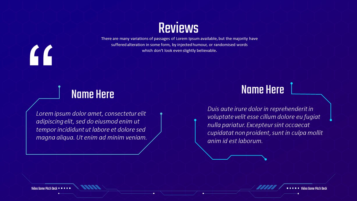 Video game pitch deck PowerPoint template | SlideBazaar