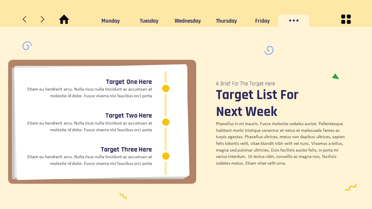 Free Teacher's Week Plan PowerPoint Template / Slidebazaar