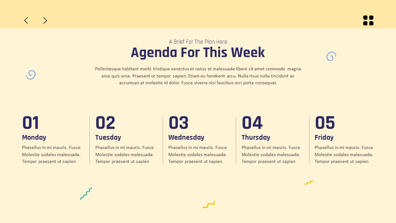 Free Teacher's Week Plan PowerPoint Template / Slidebazaar