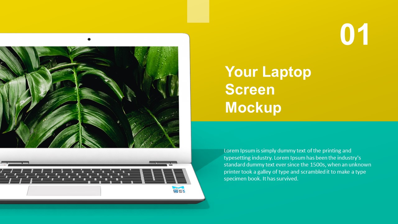Screen Mockup PowerPoint Template / Slidebazaar