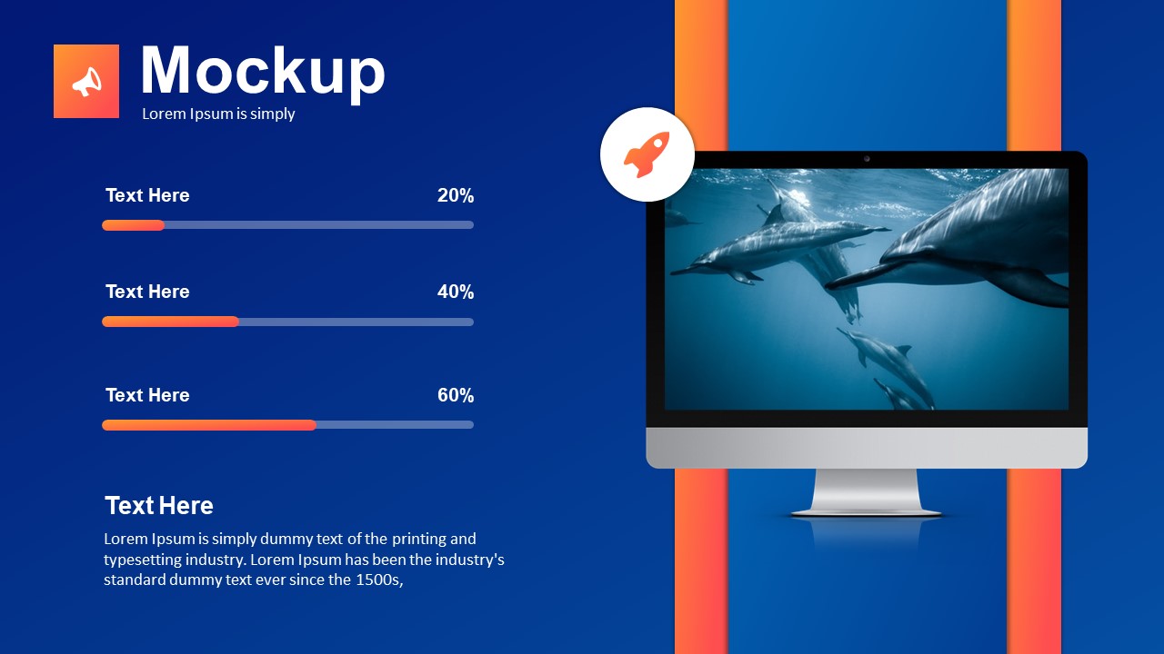 Screen Mockup PowerPoint Template / Slidebazaar