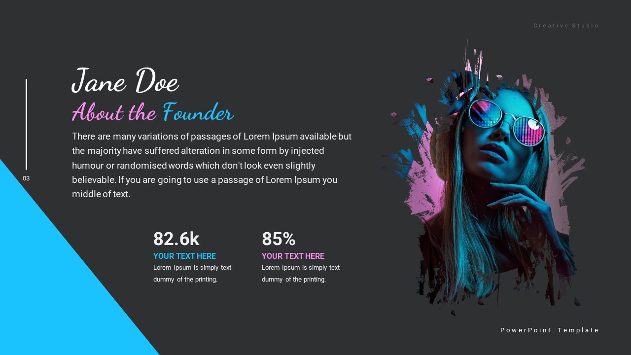 Creative Studio PowerPoint Template / Slidebazaar