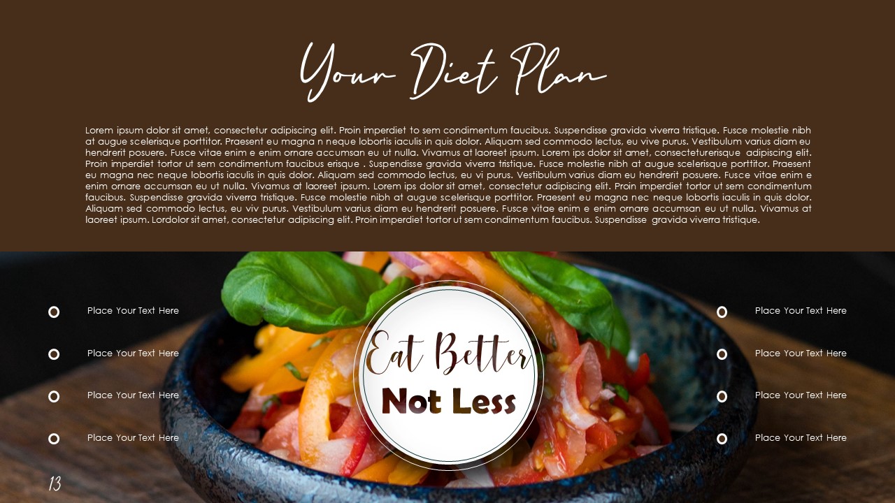 Diet and Nutrition PowerPoint Template | Slidebazaar
