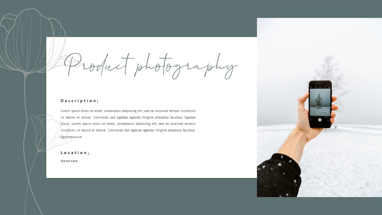 Photography Portfolio PowerPoint Template | Slidebazaar