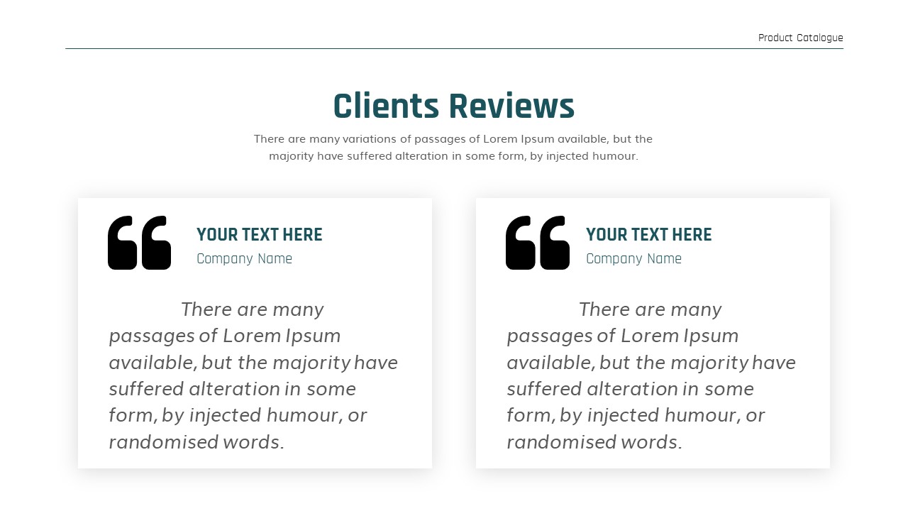 Product Catalogue PowerPoint Template | Slidebazaar