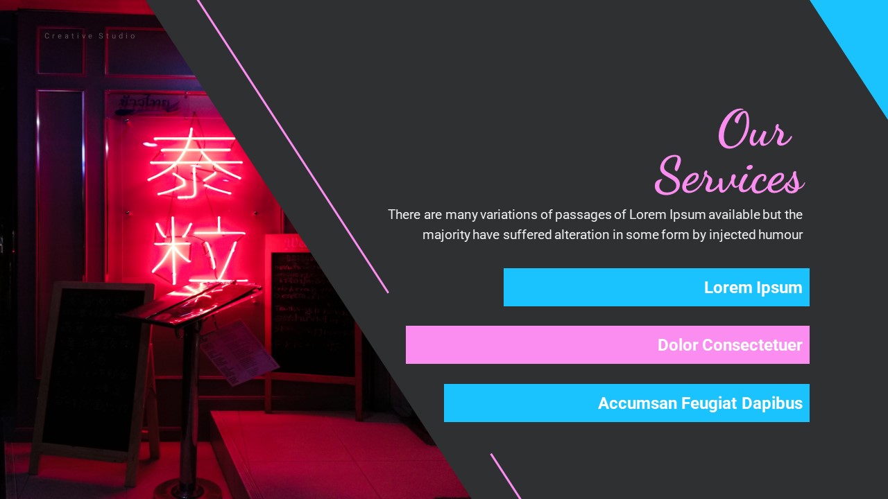 Creative Studio PowerPoint Template / Slidebazaar