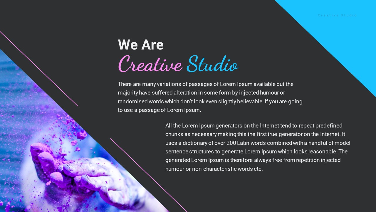 Creative Studio PowerPoint Template / Slidebazaar