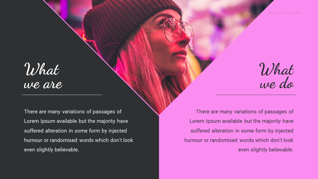 Creative Studio PowerPoint Template / Slidebazaar