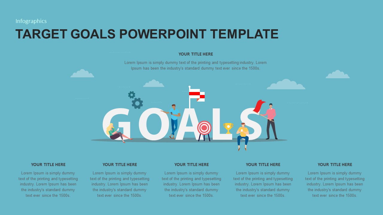 Target Goals PowerPoint Template - Slidebazaar Target Goals PowerPoint Template - Slidebazaar