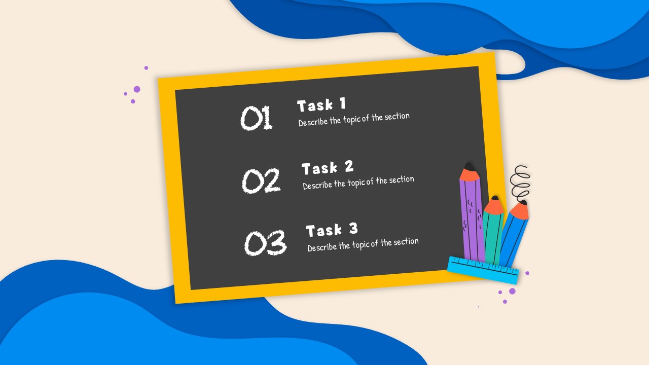 School Assignments PowerPoint Template | Slidebazaar