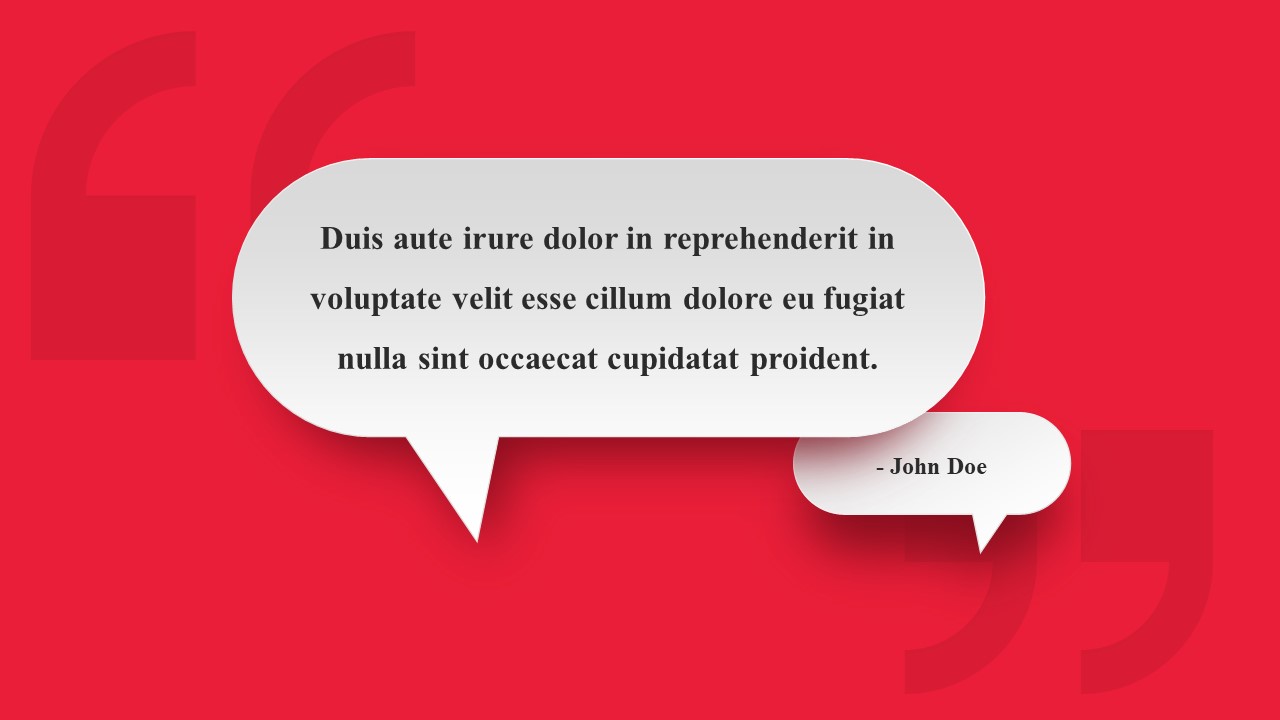 Quote Template for PowerPoint Presentation | Slidebazaar