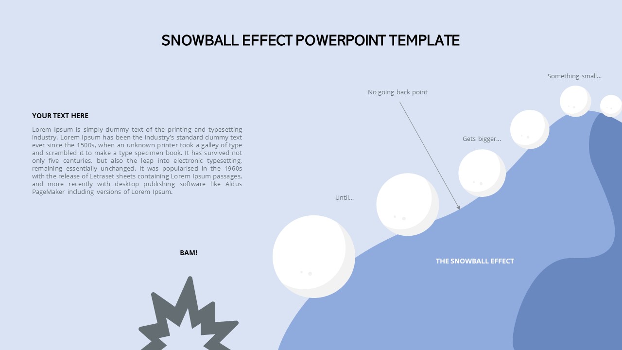 Snowball Effect PowerPoint Template