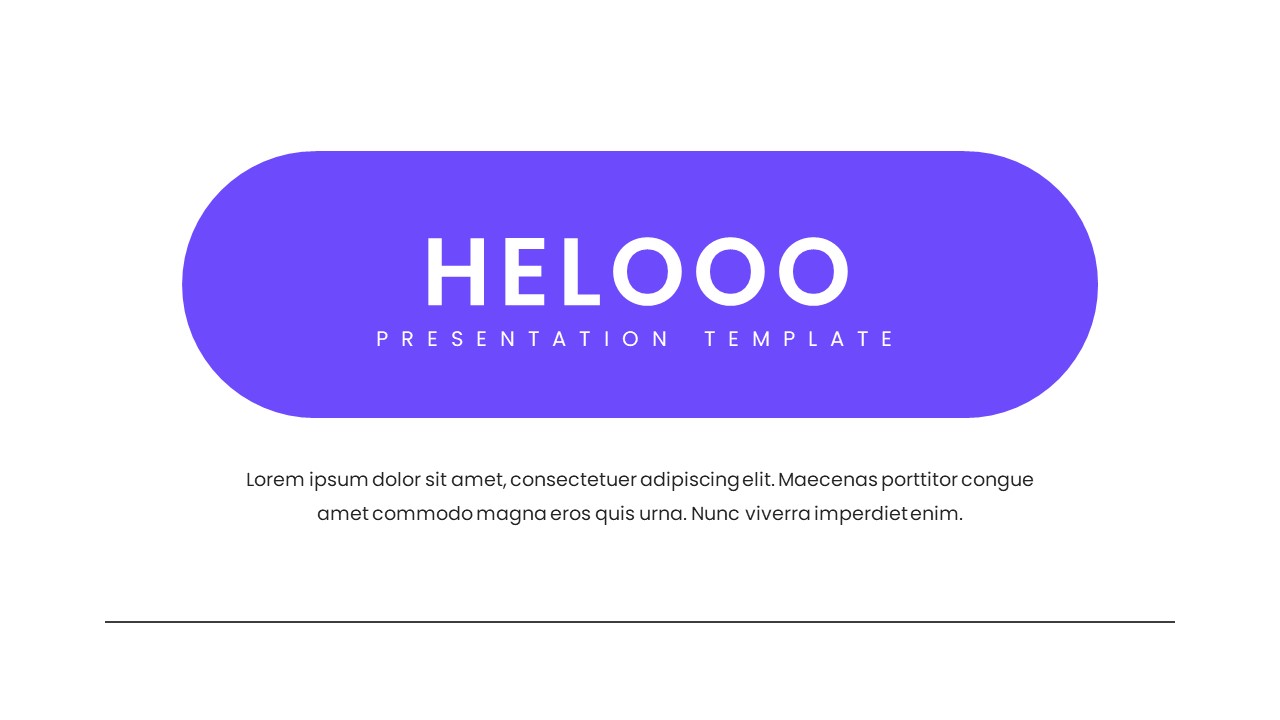 Free Helooo Presentation Template | Slidebazaar