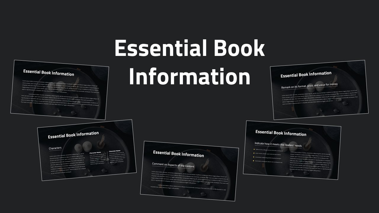 Book Review PowerPoint Template | Slidebazaar