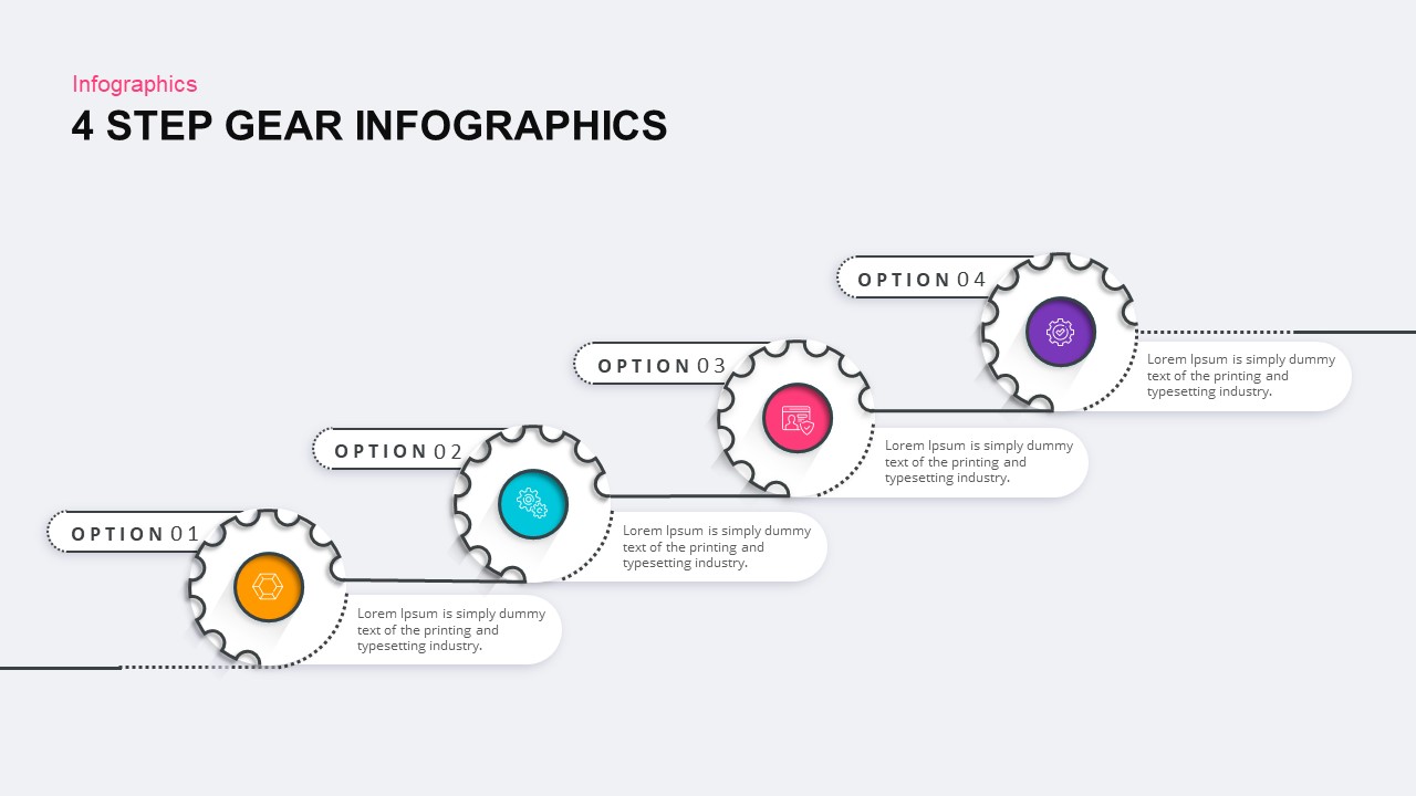 Gear Infographic PowerPoint Template | Slidebazaar