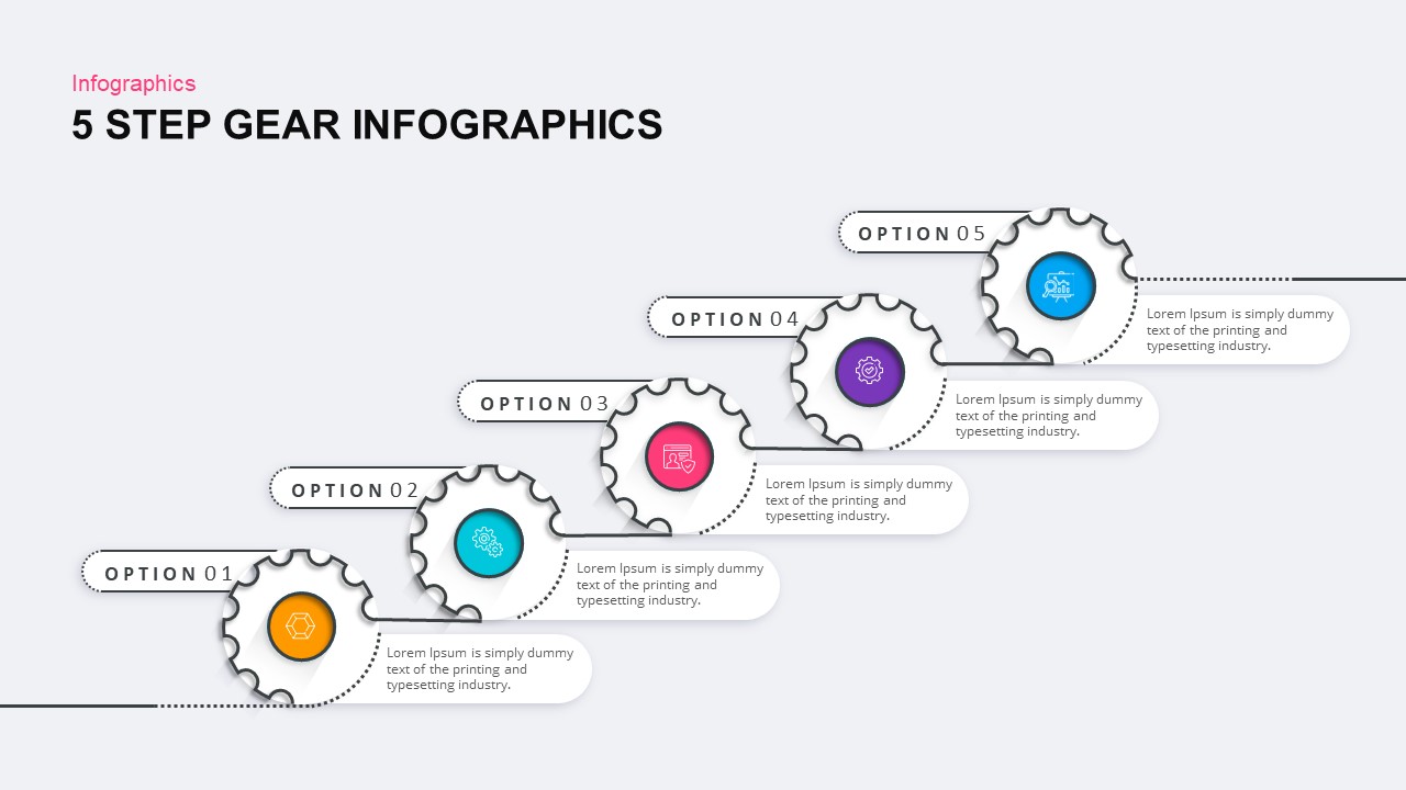 Gear Infographic PowerPoint Template | Slidebazaar