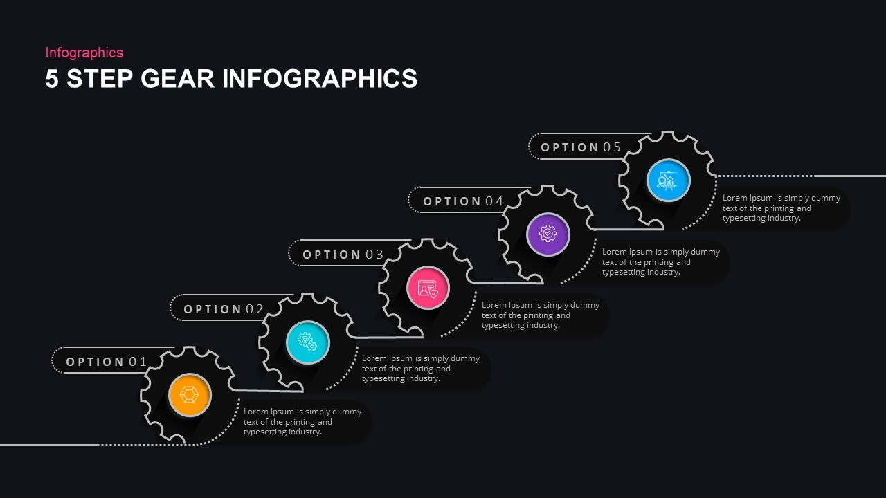 Gear Infographic PowerPoint Template | Slidebazaar