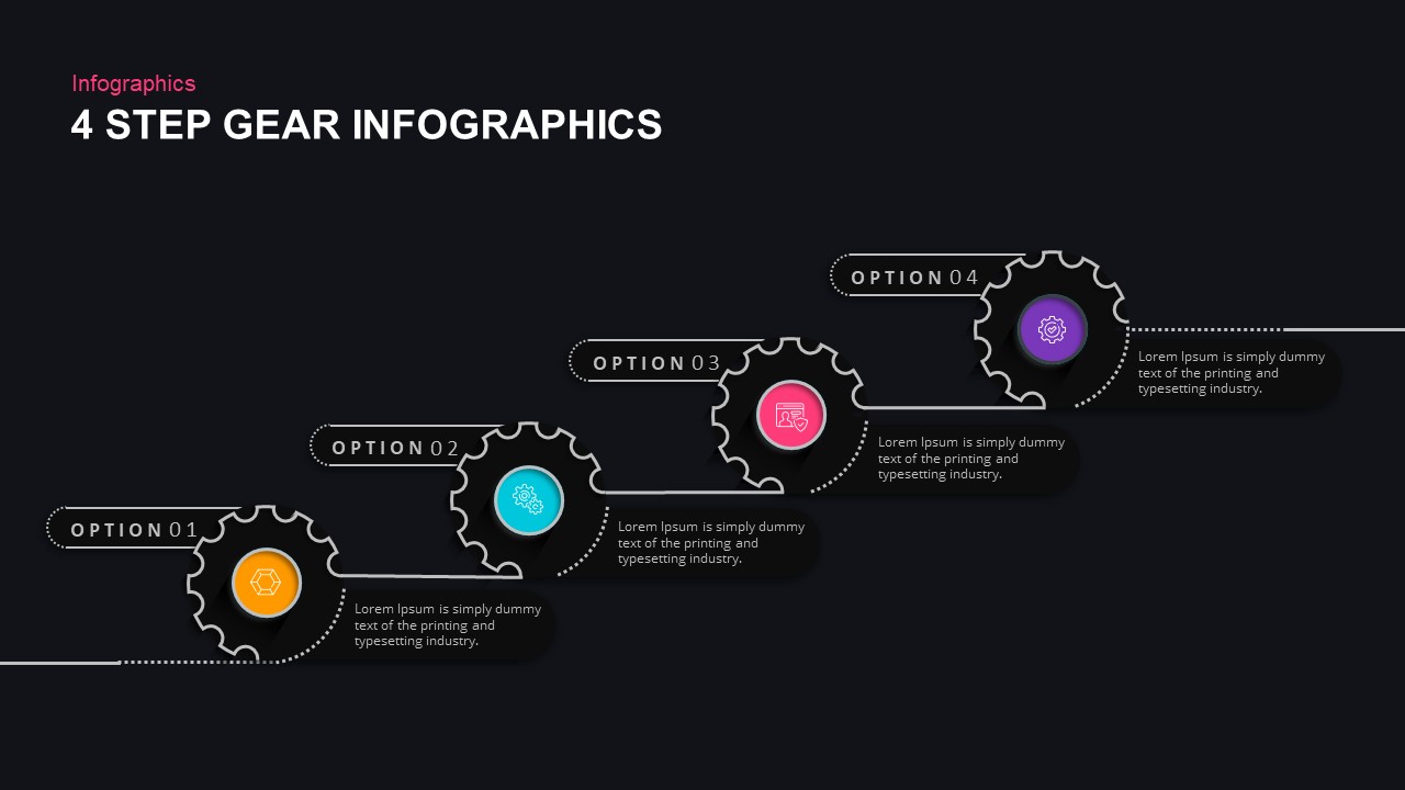Gear Infographic PowerPoint Template | Slidebazaar