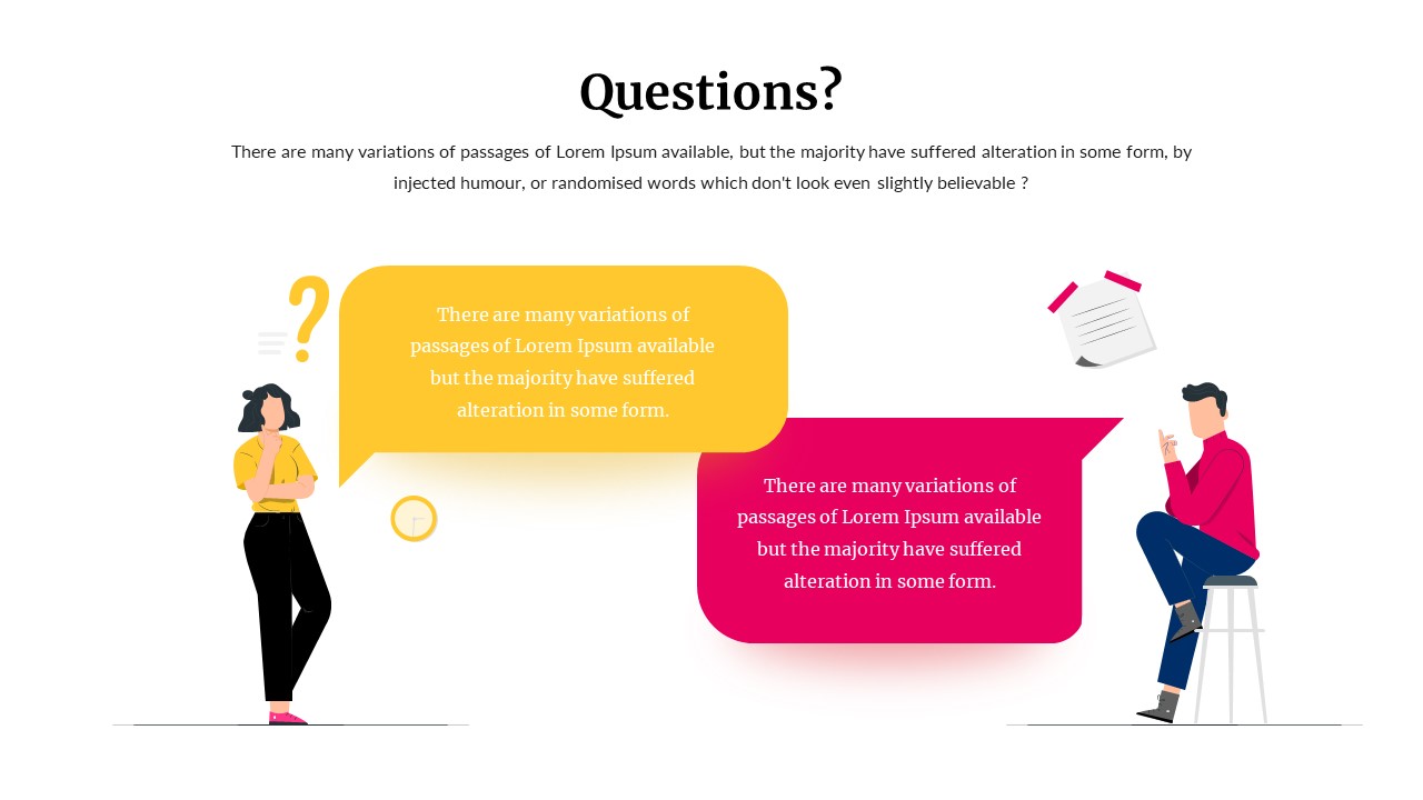 Any Questions Template for Presentations | Slidebazaar
