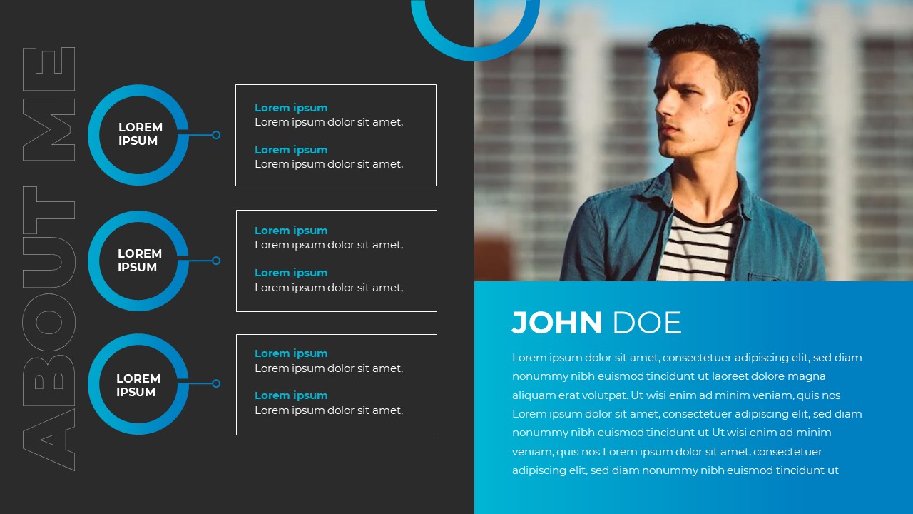 About Me PowerPoint Template To Introduce Yourself Slidebazaar