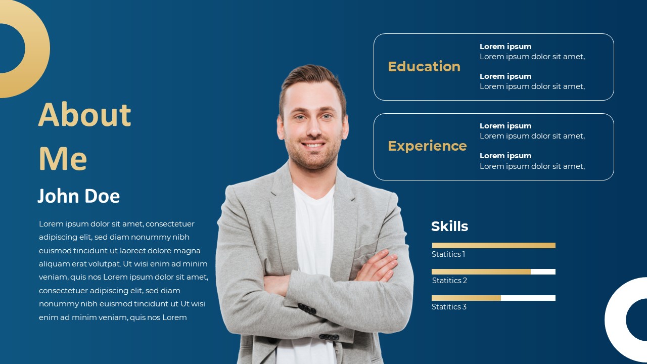 About Me PowerPoint Template To Introduce Yourself Slidebazaar
