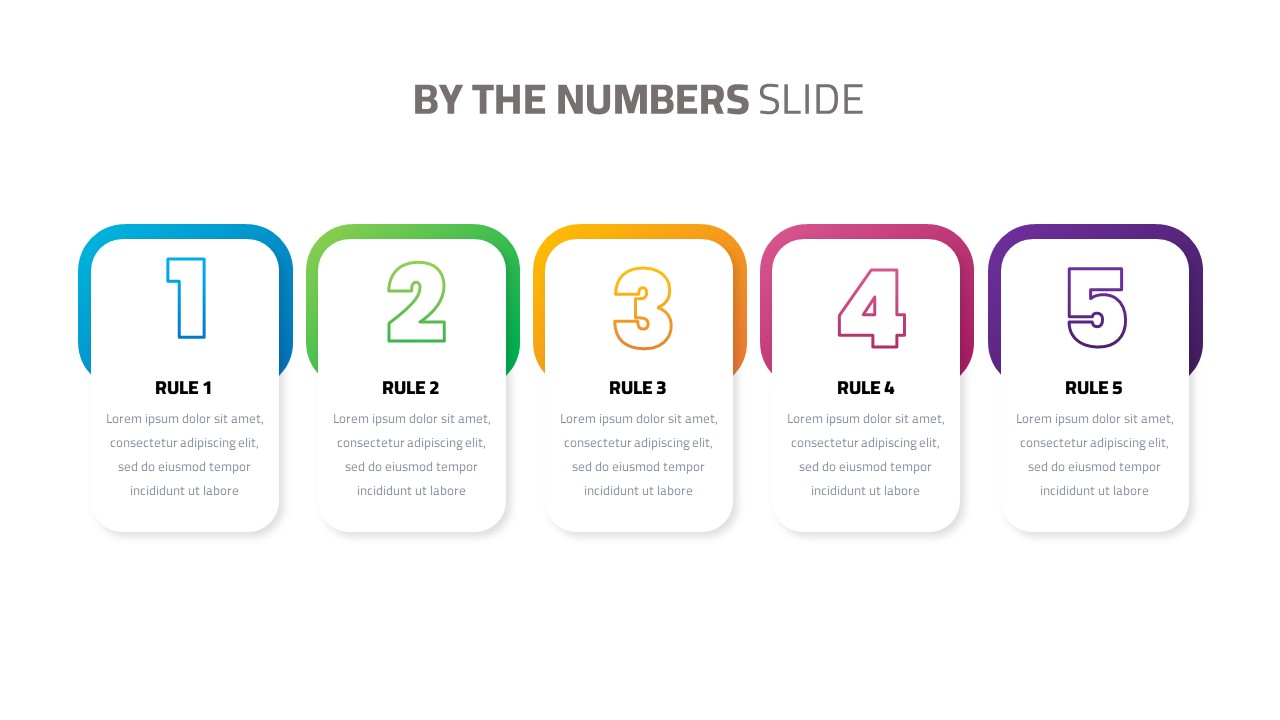 By The Numbers Slide SlideBazaar