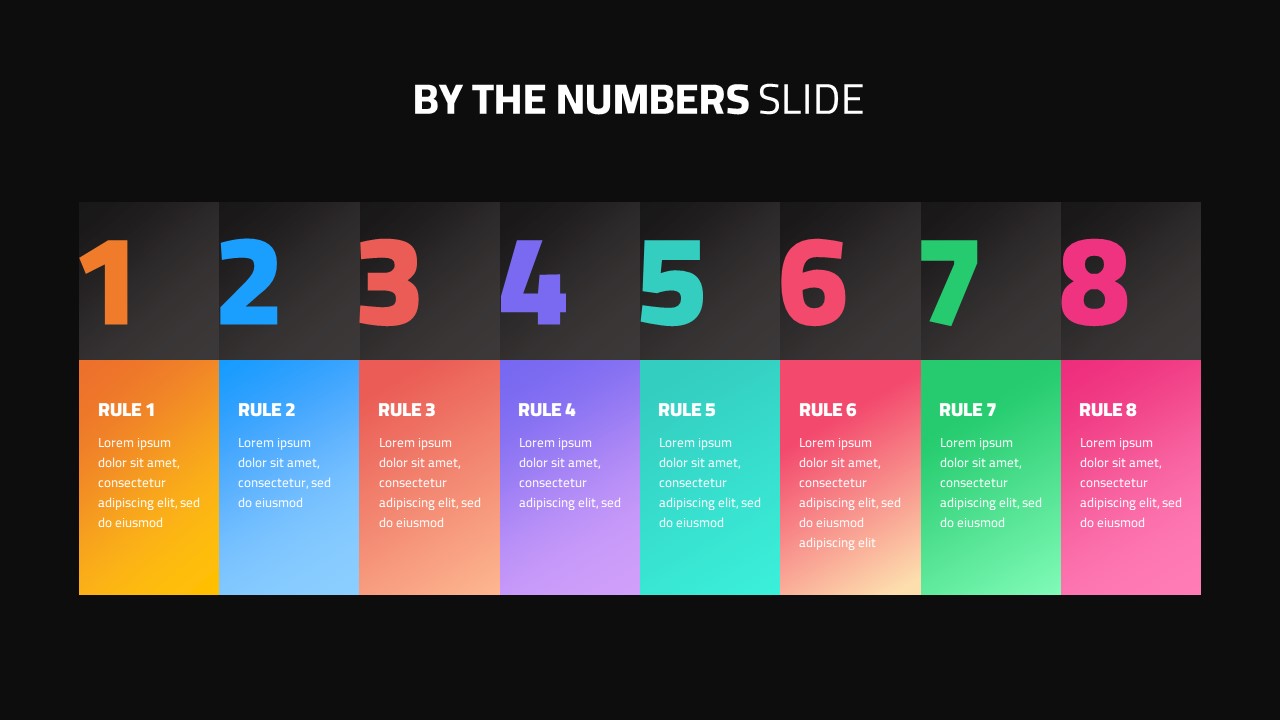 By The Numbers Slide SlideBazaar