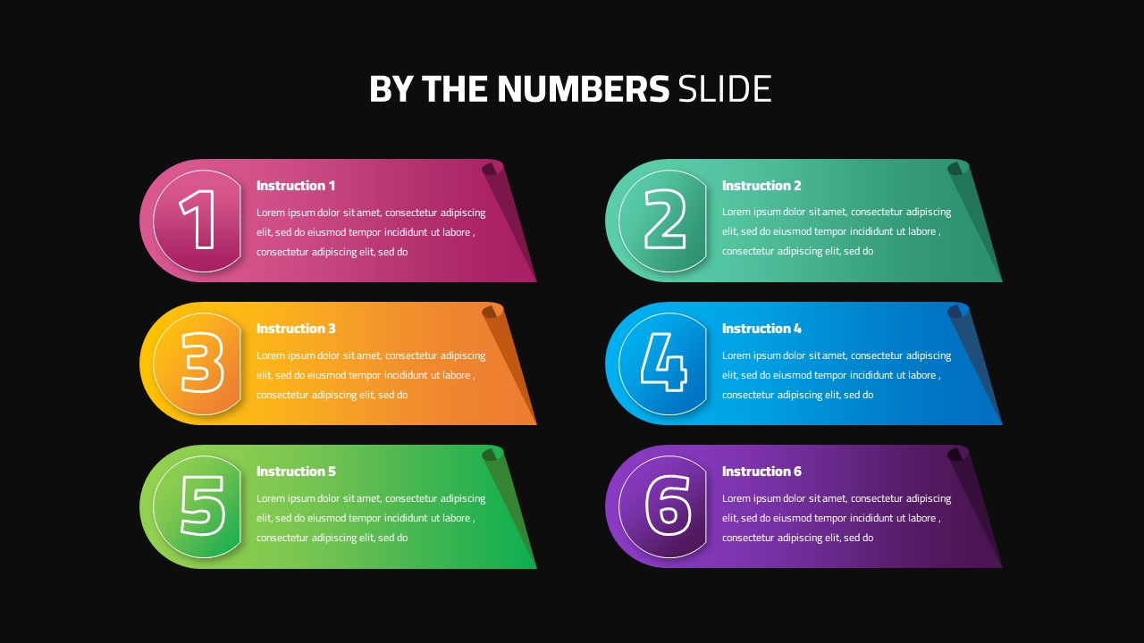 By The Numbers Slide - SlideBazaar