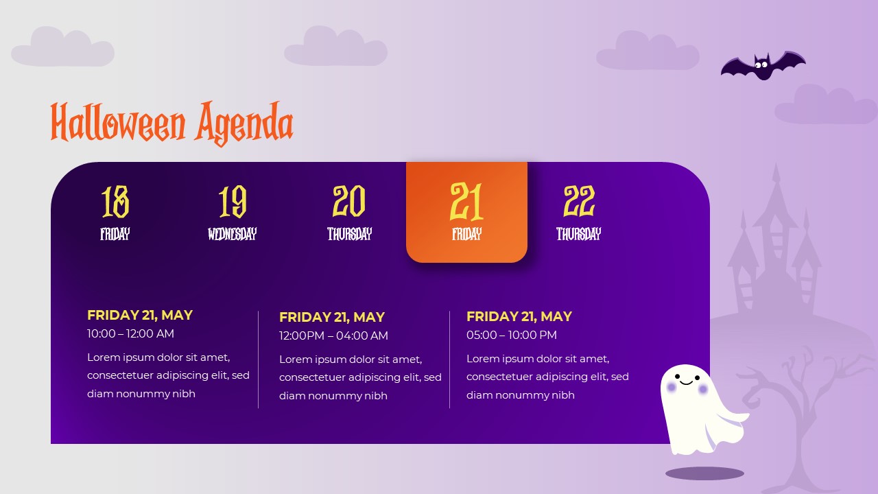 Free Animated Halloween PowerPoint Template