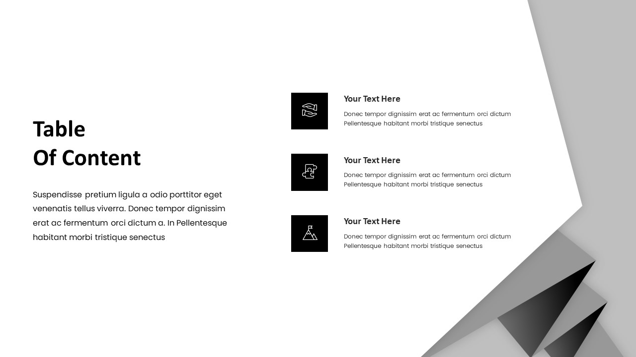 Meeting Agenda Template in Black and White | Slidebazaar