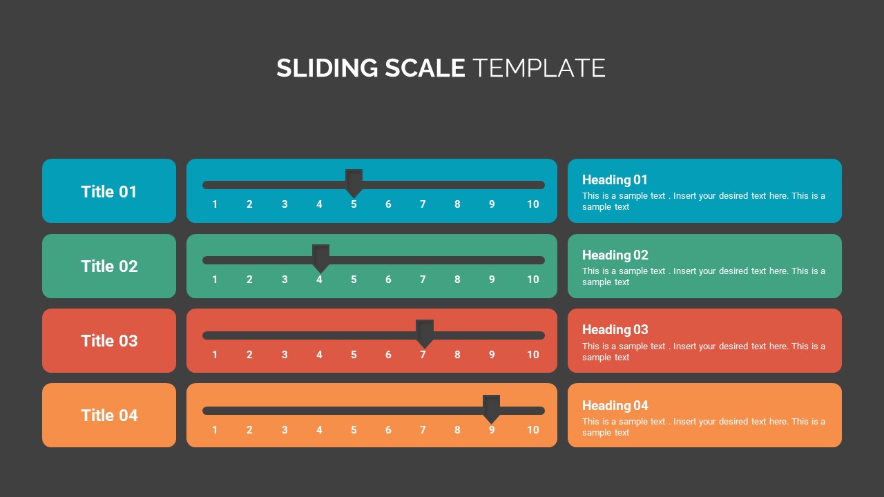 Sliding Scale Template SlideBazaar