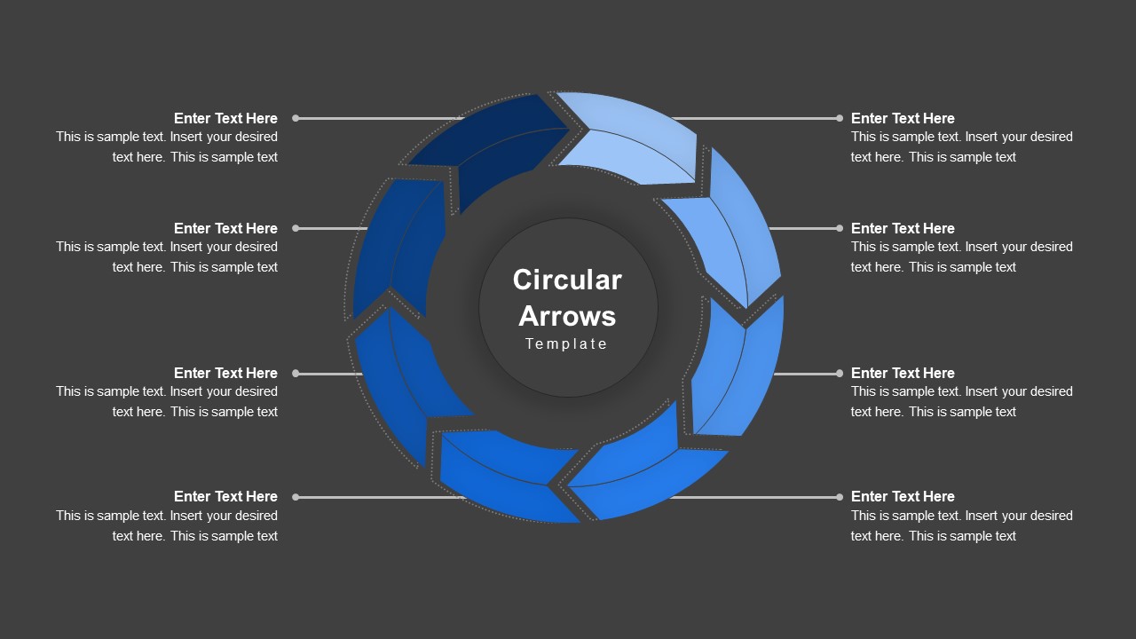 Circle Arrow PowerPoint Template