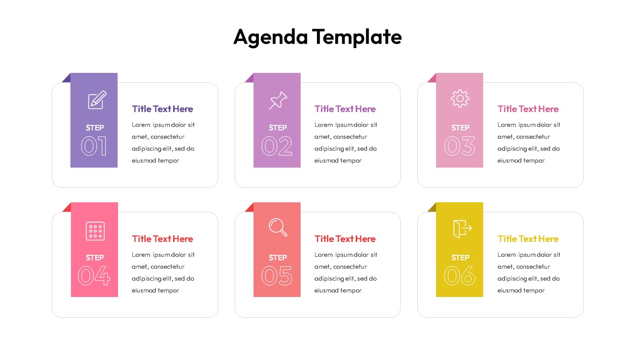 6 Stage Agenda Template - SlideBazaar