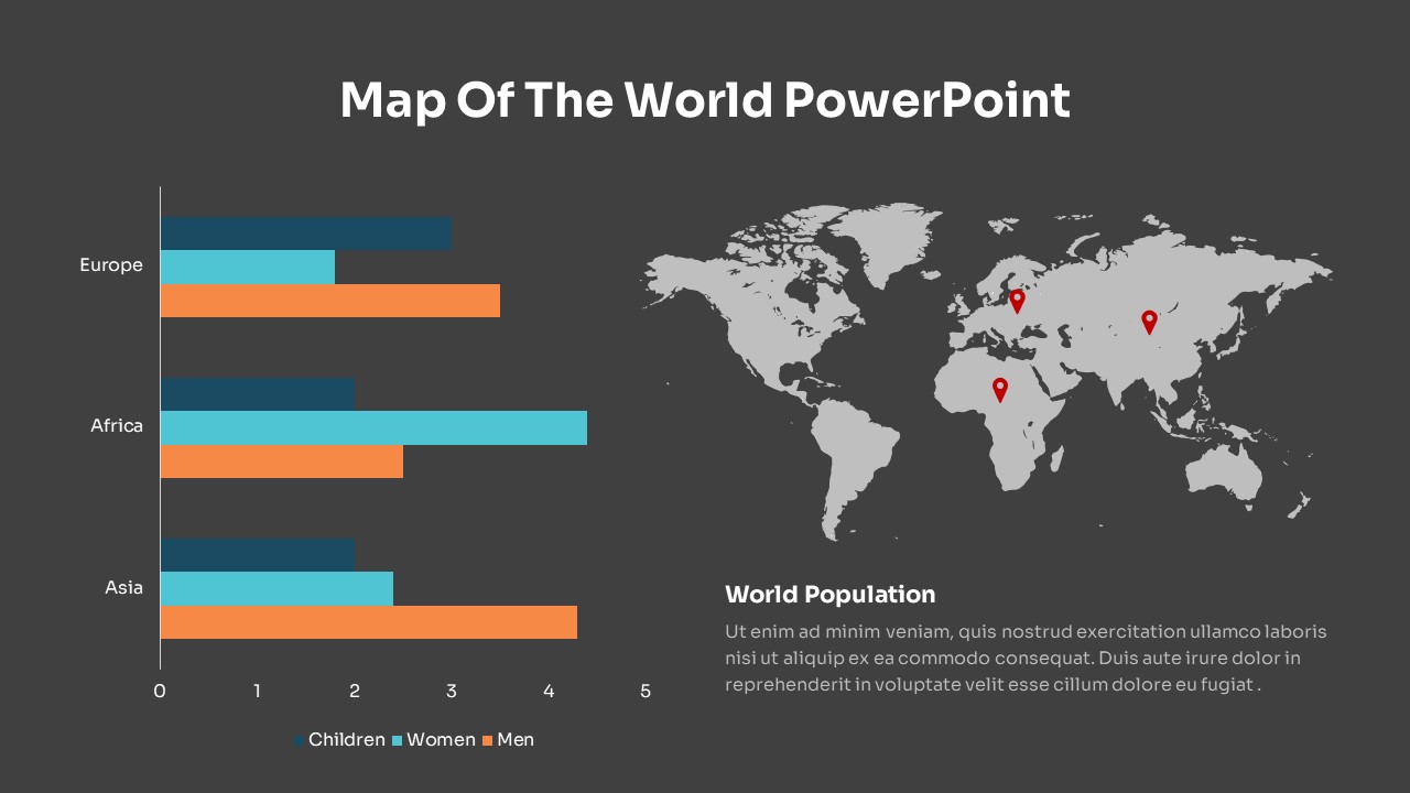 Map of the World PowerPoint - SlideBazaar