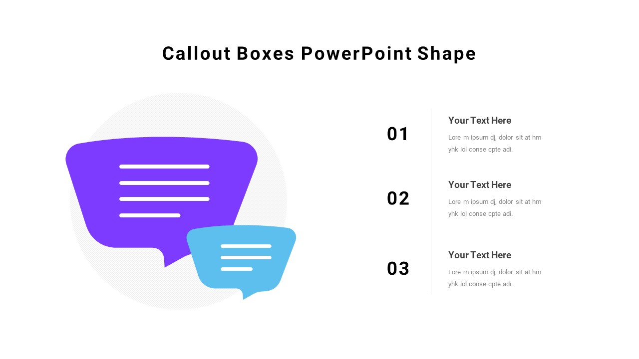 PowerPoint Callout Template Free