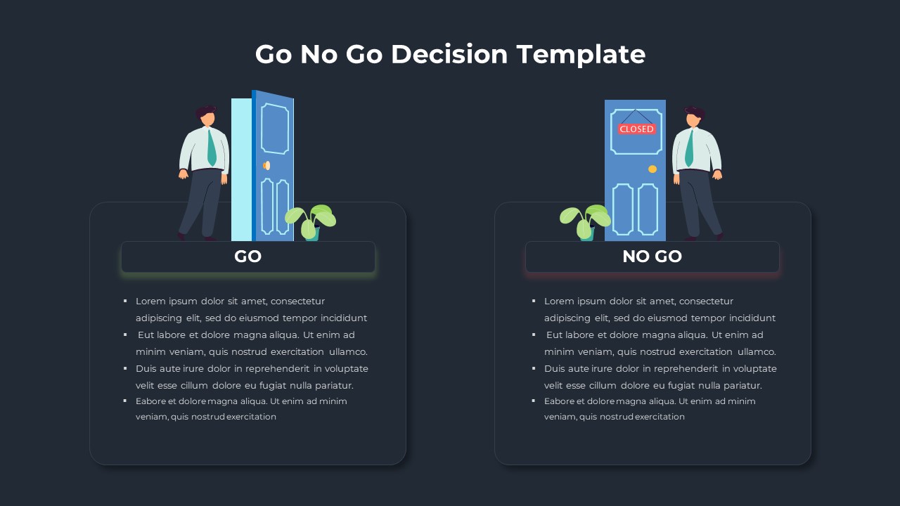 Go No Go Decision Template SlideBazaar Go No Go Decision Template SlideBazaar
