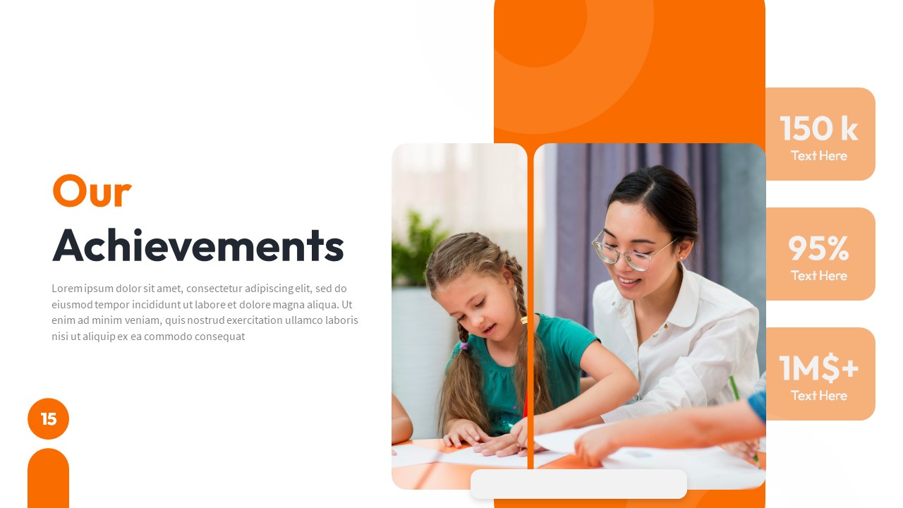 Orange And White Theme Powerpoint Template 0372