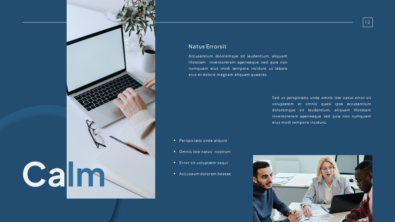 Blue and White PowerPoint Template