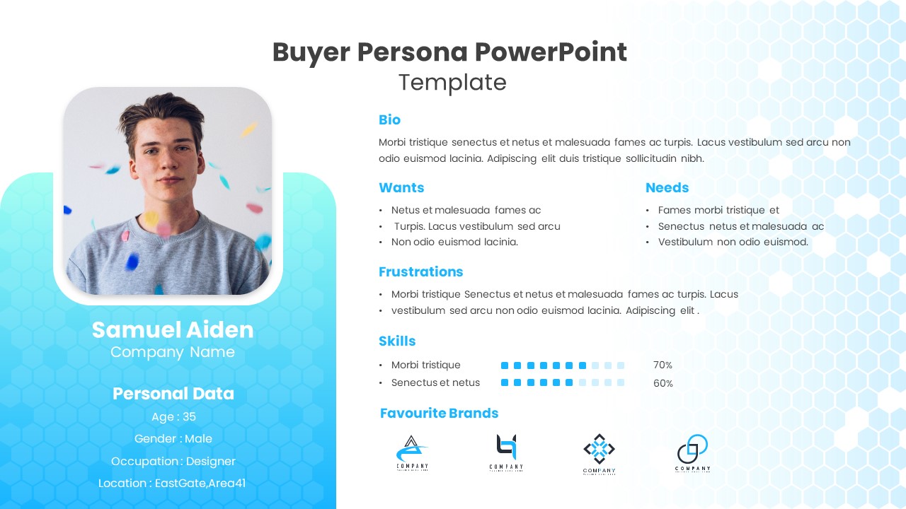 Buyer Persona Template SlideBazaar Buyer Persona Template SlideBazaar
