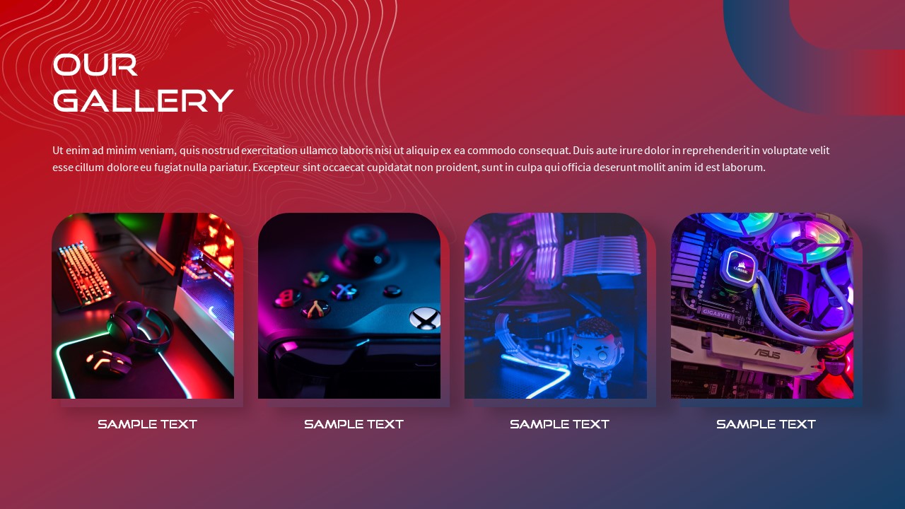 Duotone Gradient PowerPoint Template