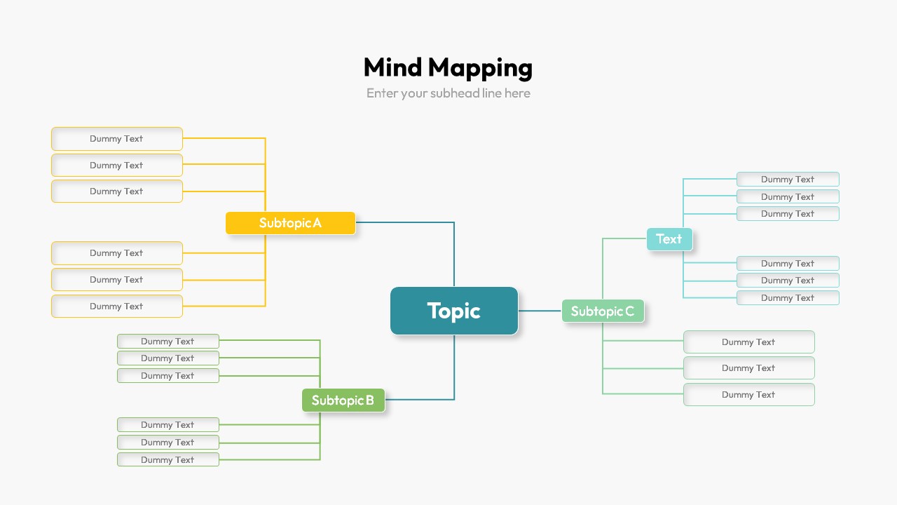 Mind Mapping Infographics Template - SlideBazaar