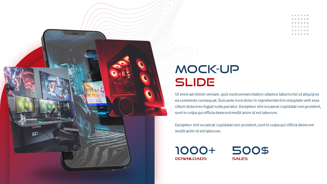 Duotone Gradient PowerPoint Template