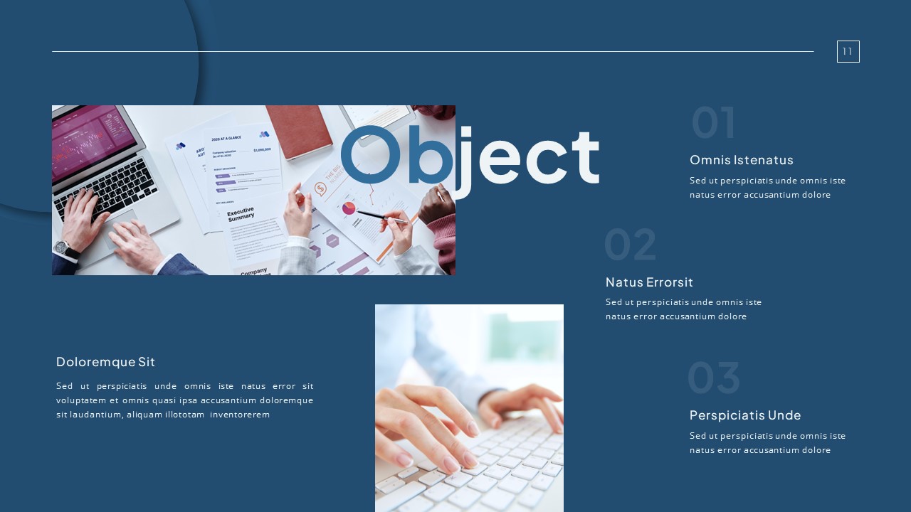 Blue and White PowerPoint Template