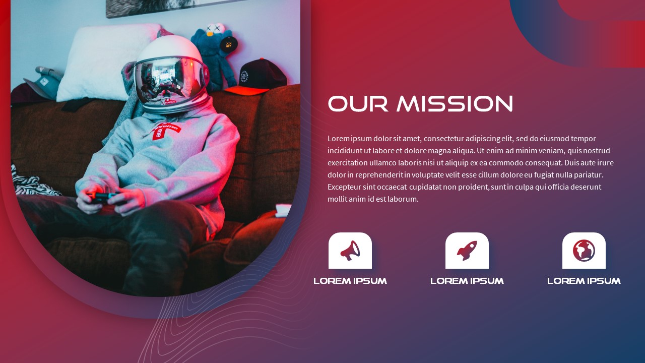 Duotone Gradient PowerPoint Template