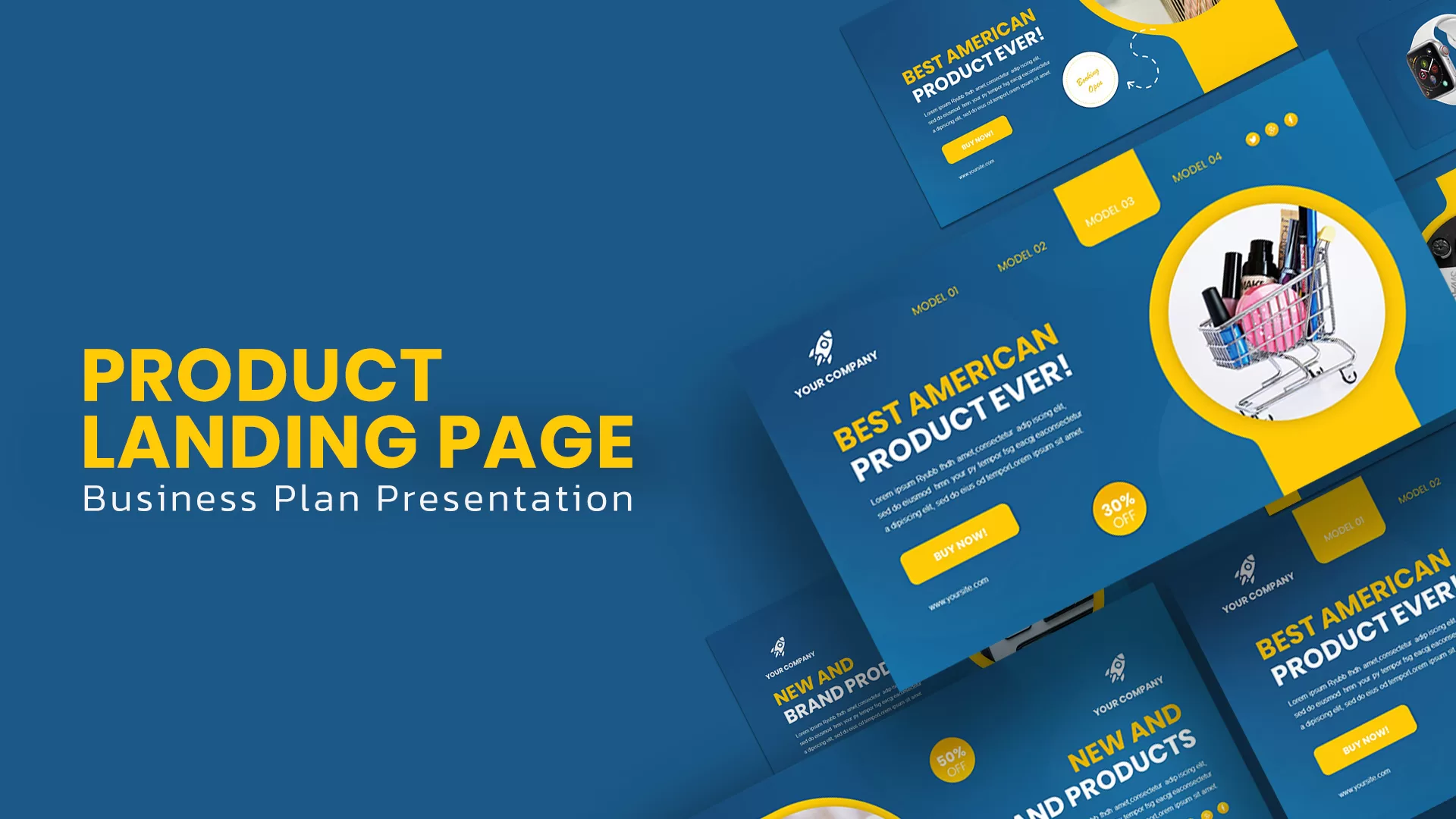 Product Landing Page PowerPoint Template Product Landing Page PowerPoint Template