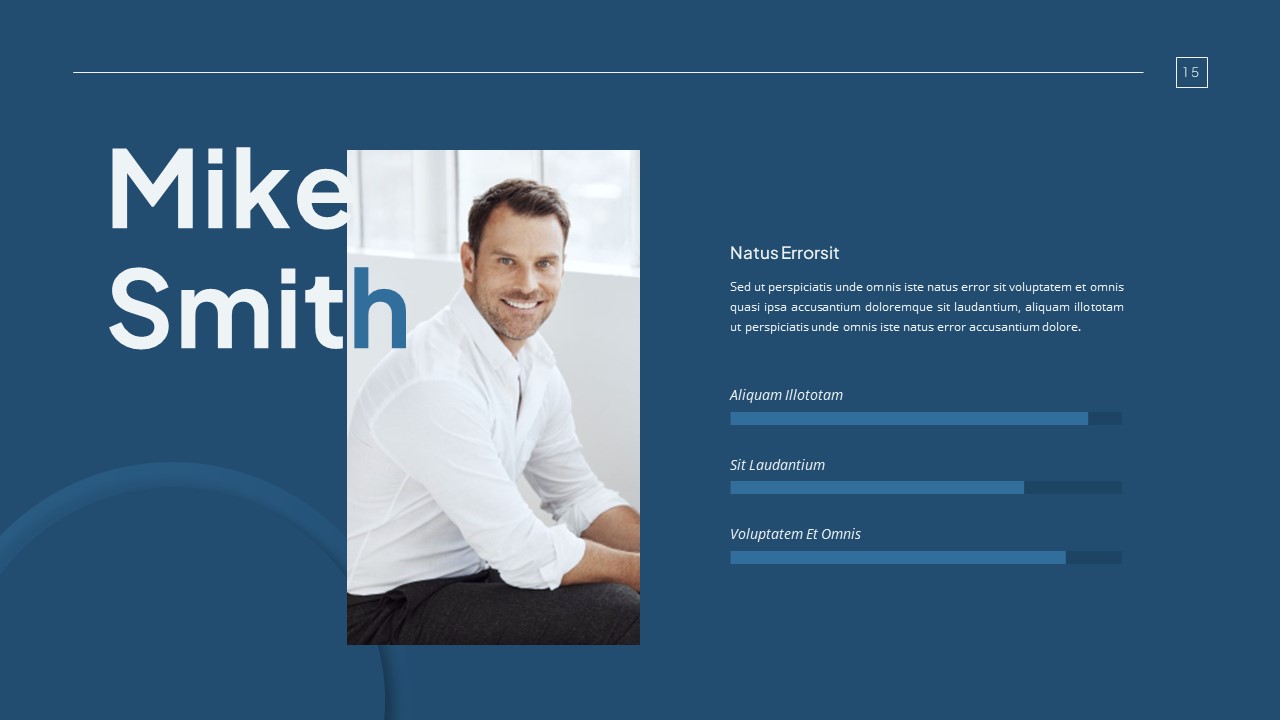 Blue and White PowerPoint Template