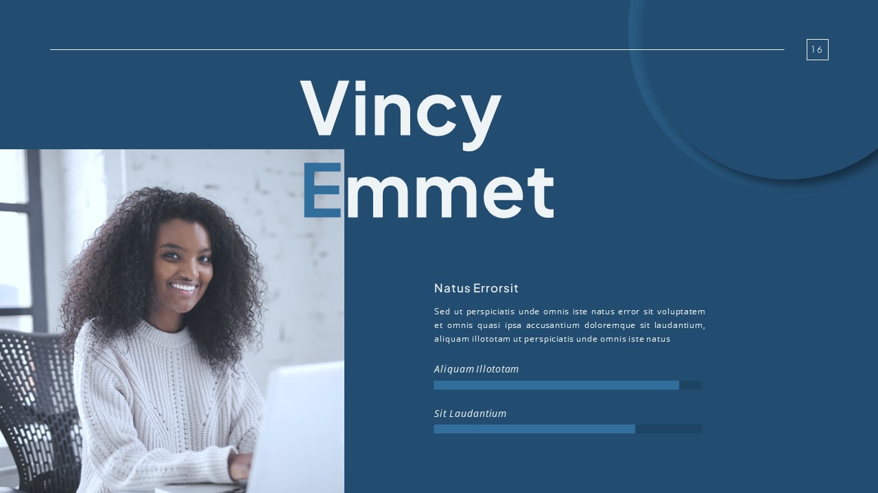 Blue and White PowerPoint Template
