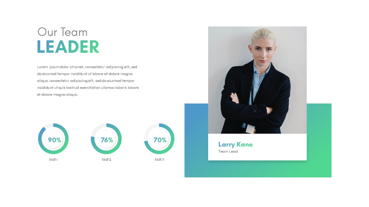 Blue and Green Presentation Template for Download