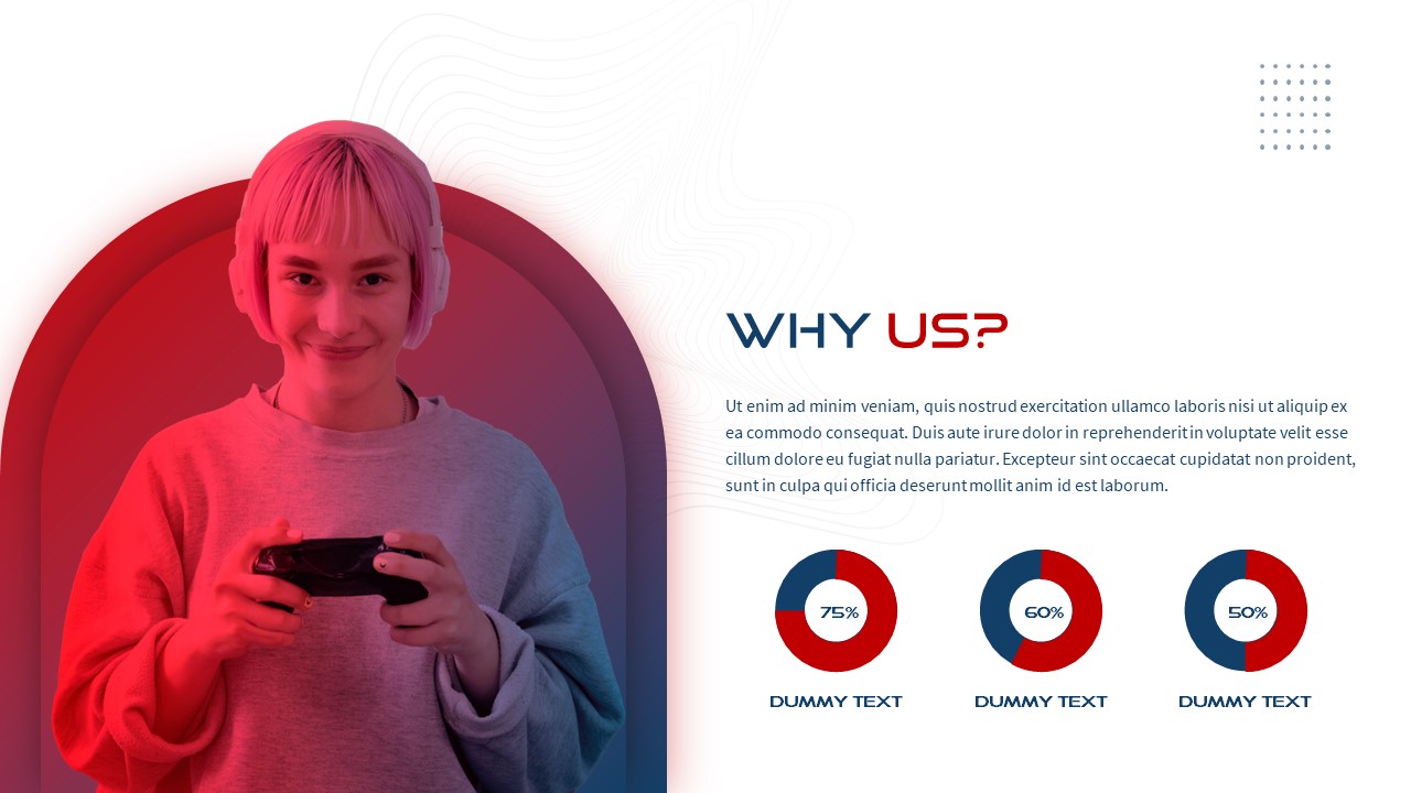 Duotone Gradient PowerPoint Template