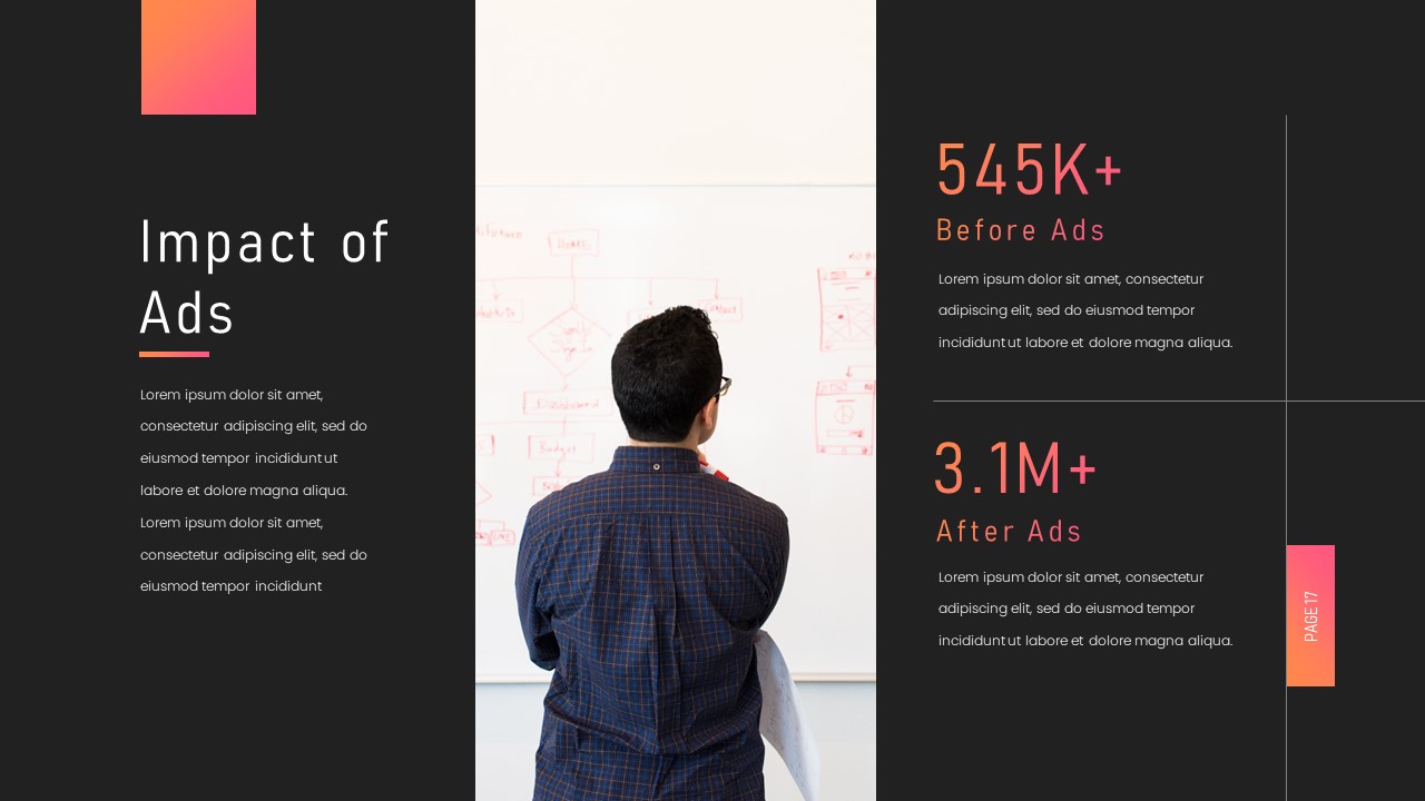 Light Duotone Gradient PowerPoint Template